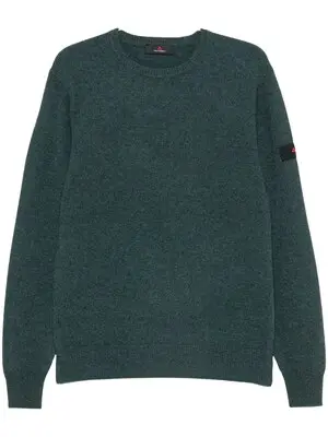 Peuterey Crew-neck Sweater With Logo - Green