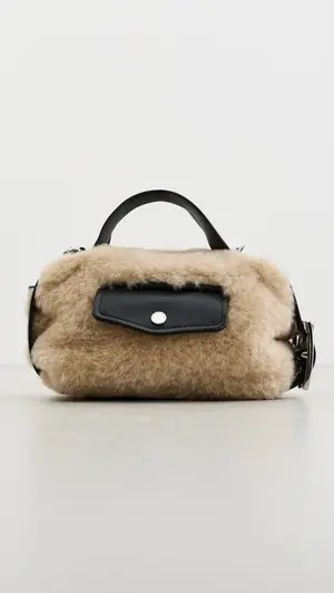 Simone Rocha Mini Faux Fur Biker Belt Bag