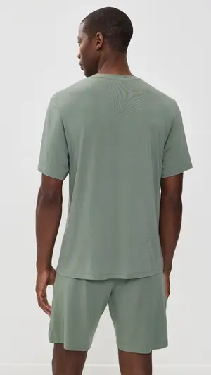 Eberjey Henry Short Pajamas Set - Desert Sage