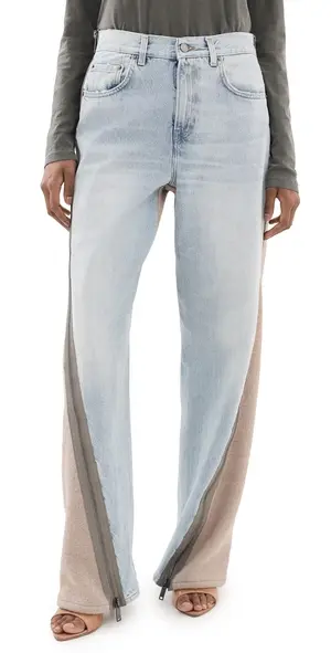 HAIKURE Bonnie Zip Jeans - Marfa Blue