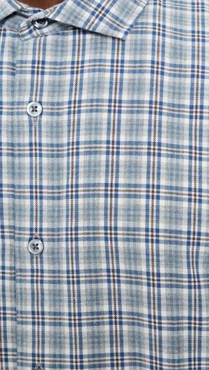 Billy Reid Twill Plaid Hutcheson Sport Shirt