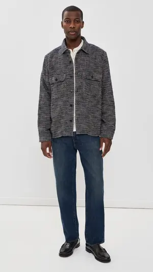 Billy Reid Herringbone Cpo Overshirt