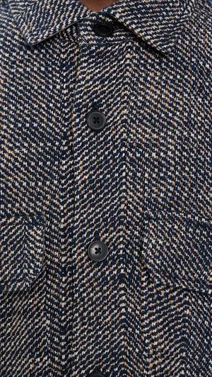 Billy Reid Herringbone Cpo Overshirt