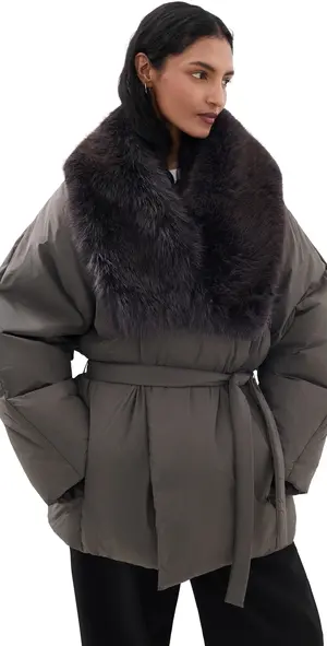 Source Unknown Egizio Puffer Down Jacket - Charcoal