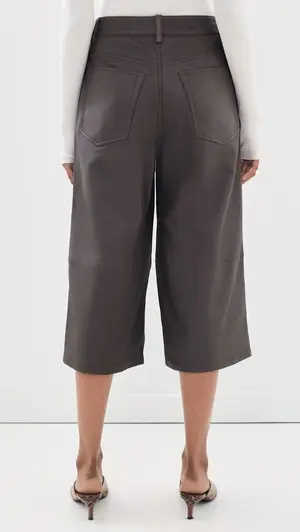 Staud Hunter Leather Culottes