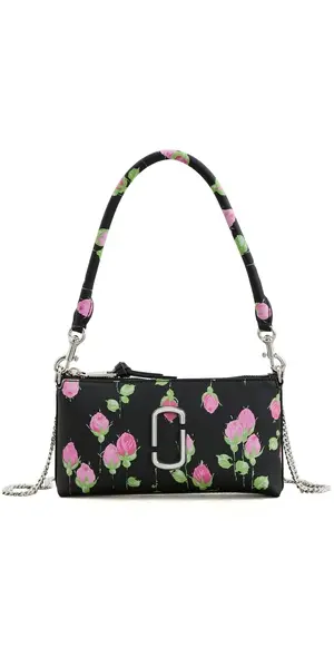 Marc Jacobs Snapshot Convertible Shoulder Bag In Vintage Floral - Black Multi