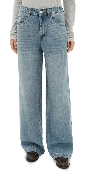 Blanknyc Lead The Way Low Baggy Jeans - Medium Indigo
