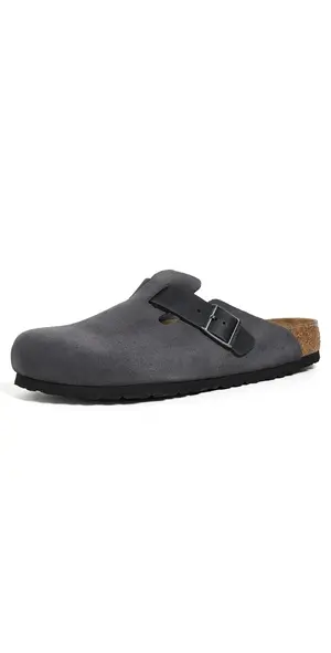 BIRKENSTOCK Boston Clogs - Charcoal