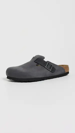 BIRKENSTOCK Boston Clogs - Charcoal