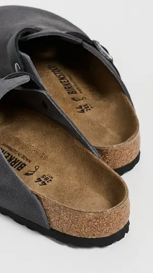 BIRKENSTOCK Boston Clogs - Charcoal