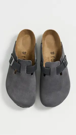 BIRKENSTOCK Boston Clogs - Charcoal