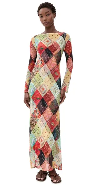 NEVER FULLY DRESSED Aria Mesh Dress - Multi