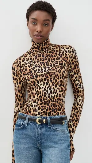 Alice + Olivia Delaina Turtleneck Top