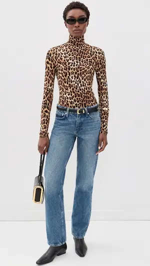 Alice + Olivia Delaina Turtleneck Top