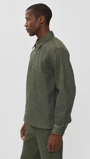 Theory Denim Button Down Shirt