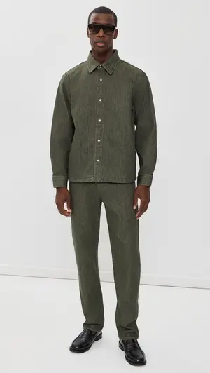 Theory Denim Button Down Shirt