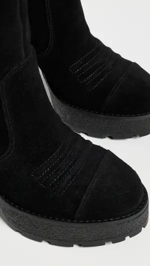 Cinq À Sept Marley Suede Lug Sole Platform Boots
