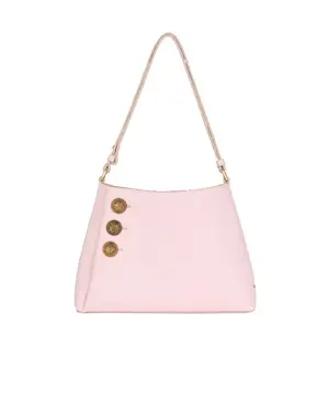 Balmain Logo Button Embellished Embleme Shoulder Bag