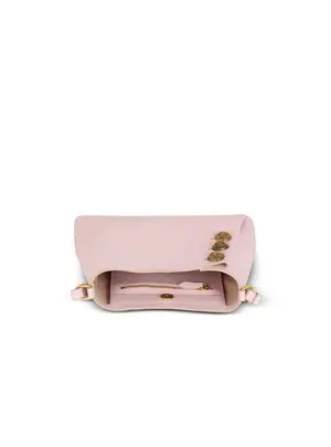 Balmain Logo Button Embellished Embleme Shoulder Bag