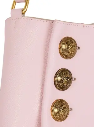 Balmain Logo Button Embellished Embleme Shoulder Bag