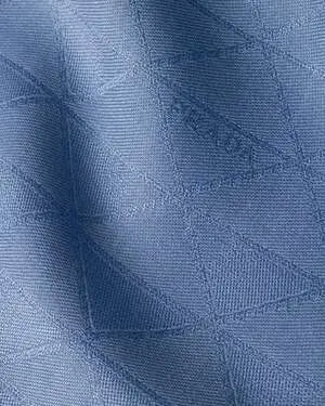 Prada Symbole Silk And Wool Jacquard Shawl