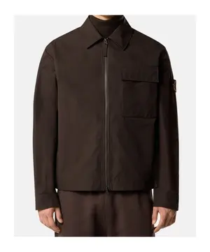 Stone Island Logo Patch Zip-up Jacket