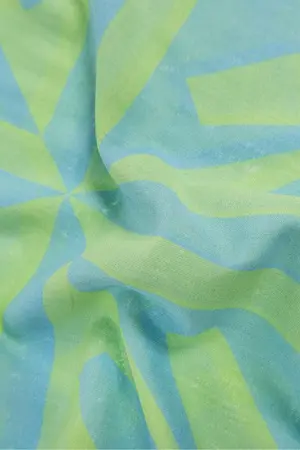 Moschino Printed Raw Edge Scarf
