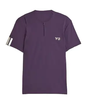Y3 Tennis Pro Freelift Zip T-shirt - Brown