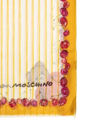 Moschino Bear Printed Scarf