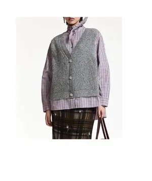 Essentiel Antwerp Layered Knit Vest And Shirt