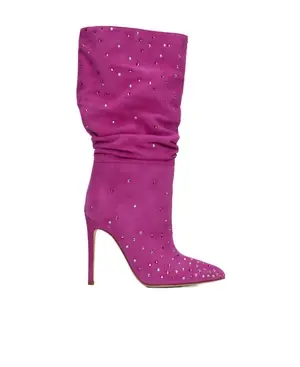 Paris Texas Crystal Decorated Boots