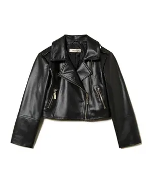 TWINSET Coated Biker Jacket