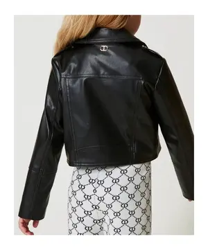 TWINSET Coated Biker Jacket