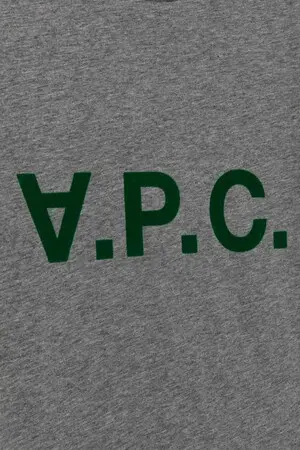 A.p.c. Logo Printed Crewneck T-shirt - Gray
