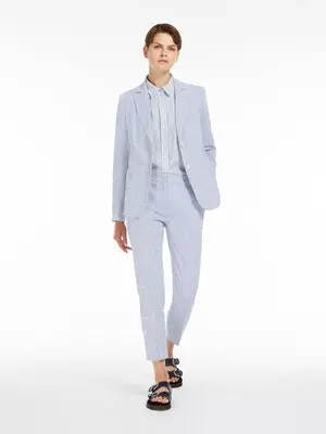 Max Mara Seersucker Trousers