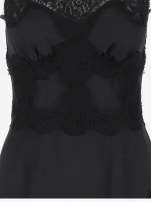 Dolce & Gabbana Dolce Gabbana Lace-trim Dress
