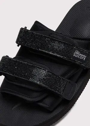 Blumarine X Suicoke Embellished Touch Strap Slides