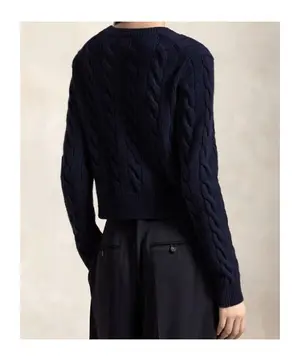 Polo Ralph Lauren Cable-knit Crewneck Buttoned Cardigan