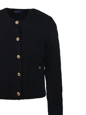Polo Ralph Lauren Cable-knit Crewneck Buttoned Cardigan
