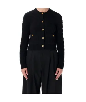 Polo Ralph Lauren Cable-knit Crewneck Cardigan - Black
