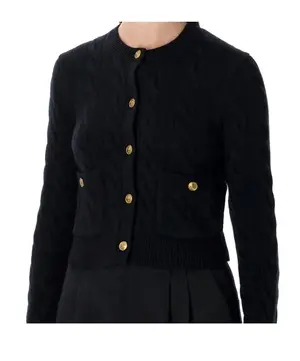 Polo Ralph Lauren Cable-knit Crewneck Cardigan - Black