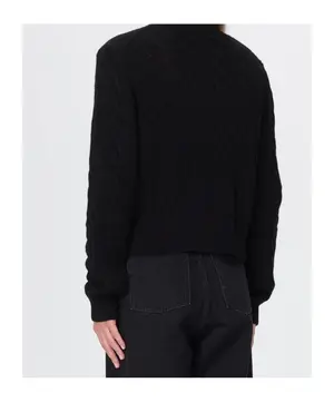Polo Ralph Lauren Cable-knit Crewneck Cardigan - Black