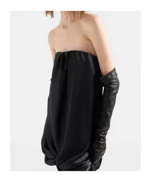 7 For All Mankind Satin Corset-style Mini Dress