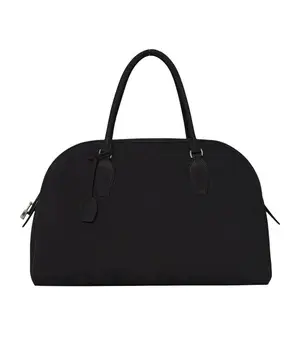 THE ROW India 15.75 Suede Handbag - Black