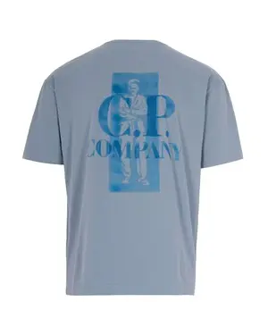 C.P. COMPANY Logo Printed Crewneck T-shirt