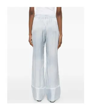 ERMANNO FIRENZE Striped Drawstring Palazzo Pants