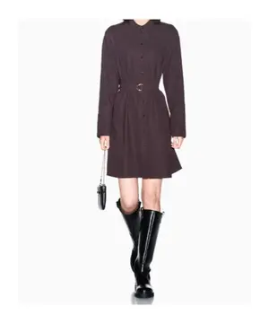 Armani Exchange Regular Fit Dress In Recycled Crepe