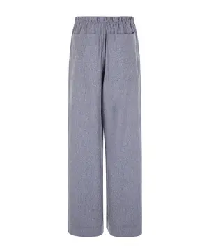 Soeur Drawstring Wool Casual Trousers