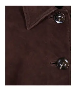 Soeur Single-breasted Long-sleeve Leather Jacket