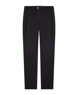 BRIGLIA 1949 Pleated Chino Trousers - Black